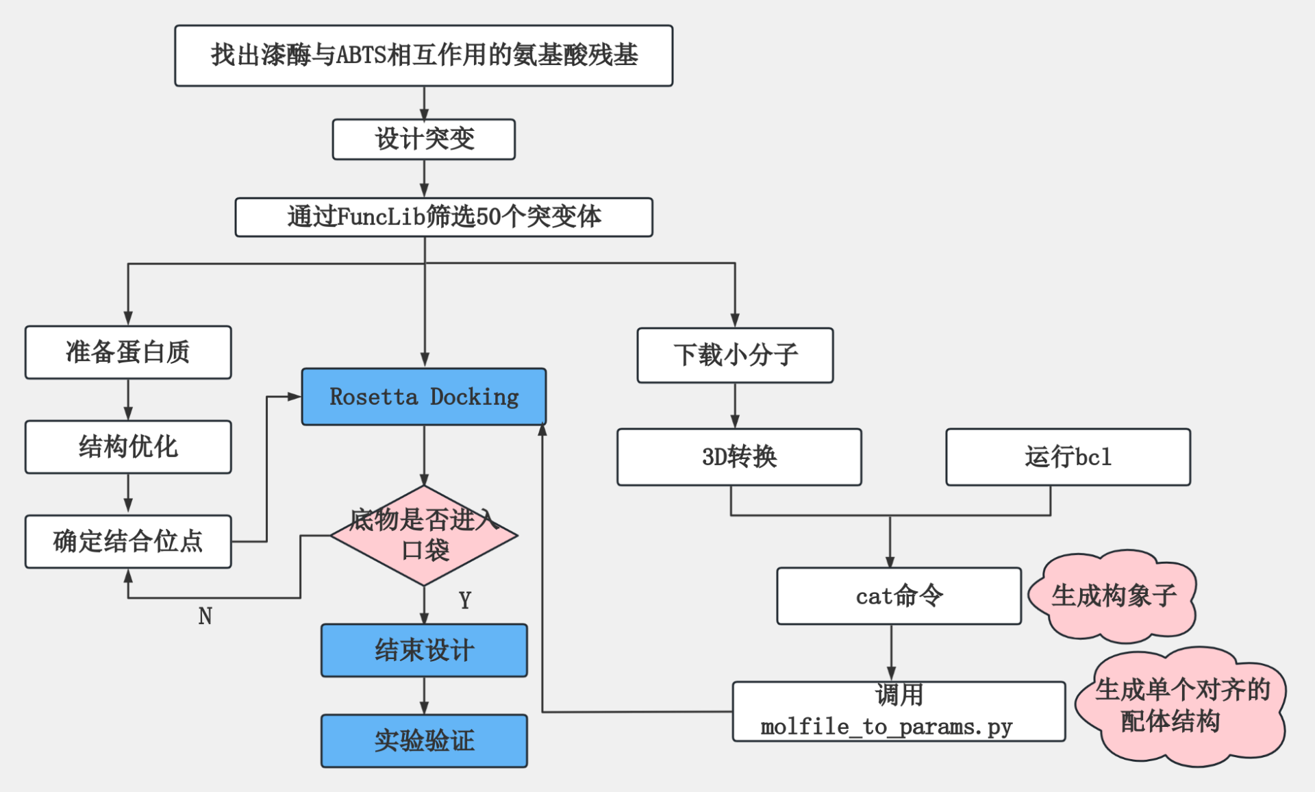 Rosetta Docking 流程图模板_ProcessOn思维导图、流程图