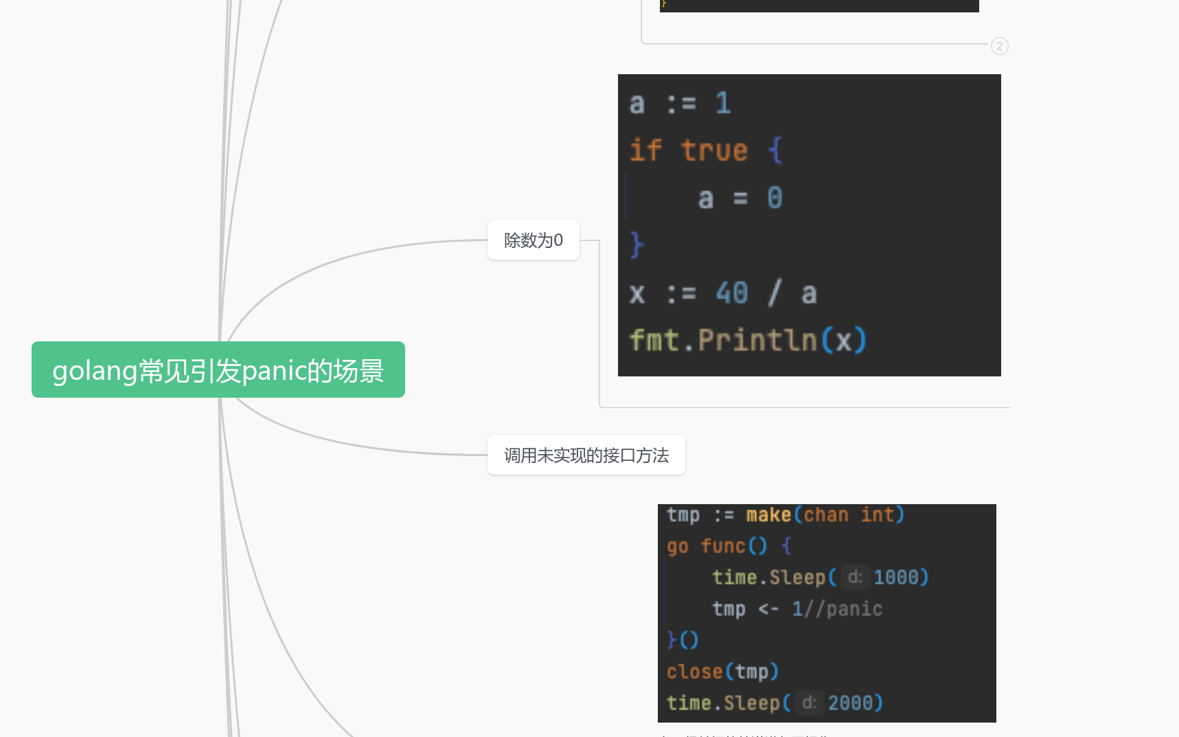 golang常见引发panic场景 思维导图模板_ProcessOn思维导图、流程图